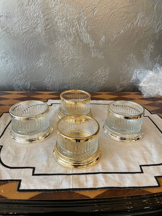 4 Candle Holder 4 Glass Candle Holder Metal Candle Holder - Etsy