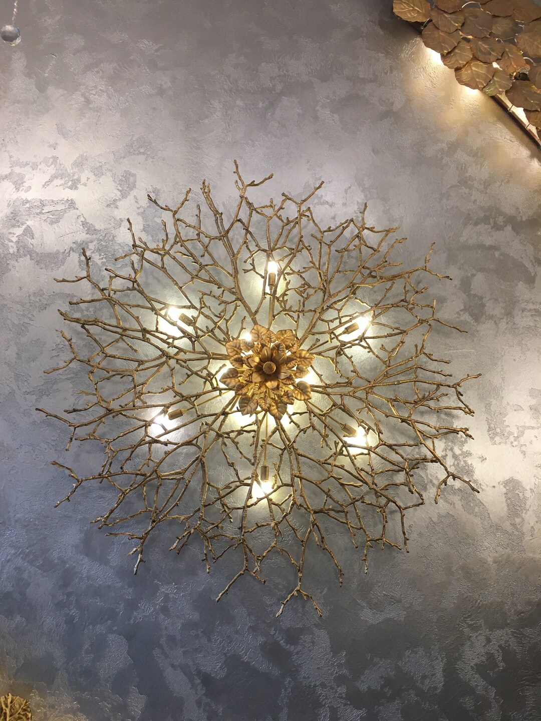 Lighting, Wall Lighting, Leaf Pattern Lighting, Rustic Lighting ...