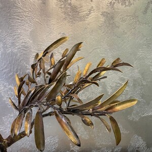 Olive Tree - Bronze Brass Olive Tree - Tumbled Olive Tree - Metal Olive ...