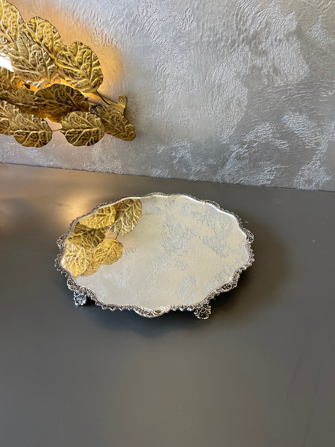Silver Cake Stand, Wedding Cake Stand, Birthday Cake Stand, Martha ...