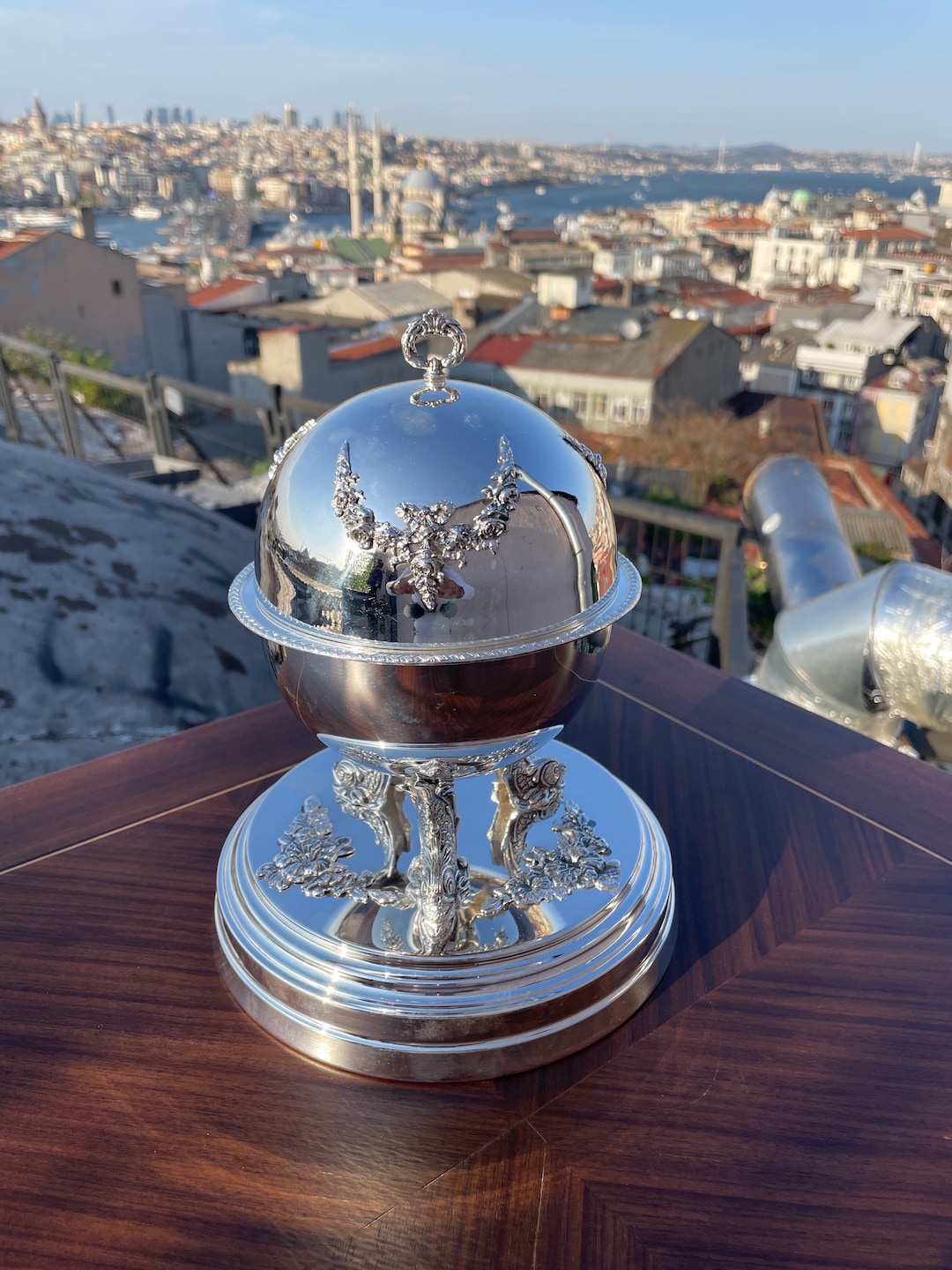 Silver Plated Stand Caviar Stand Where You Can Present Your Caviar ...