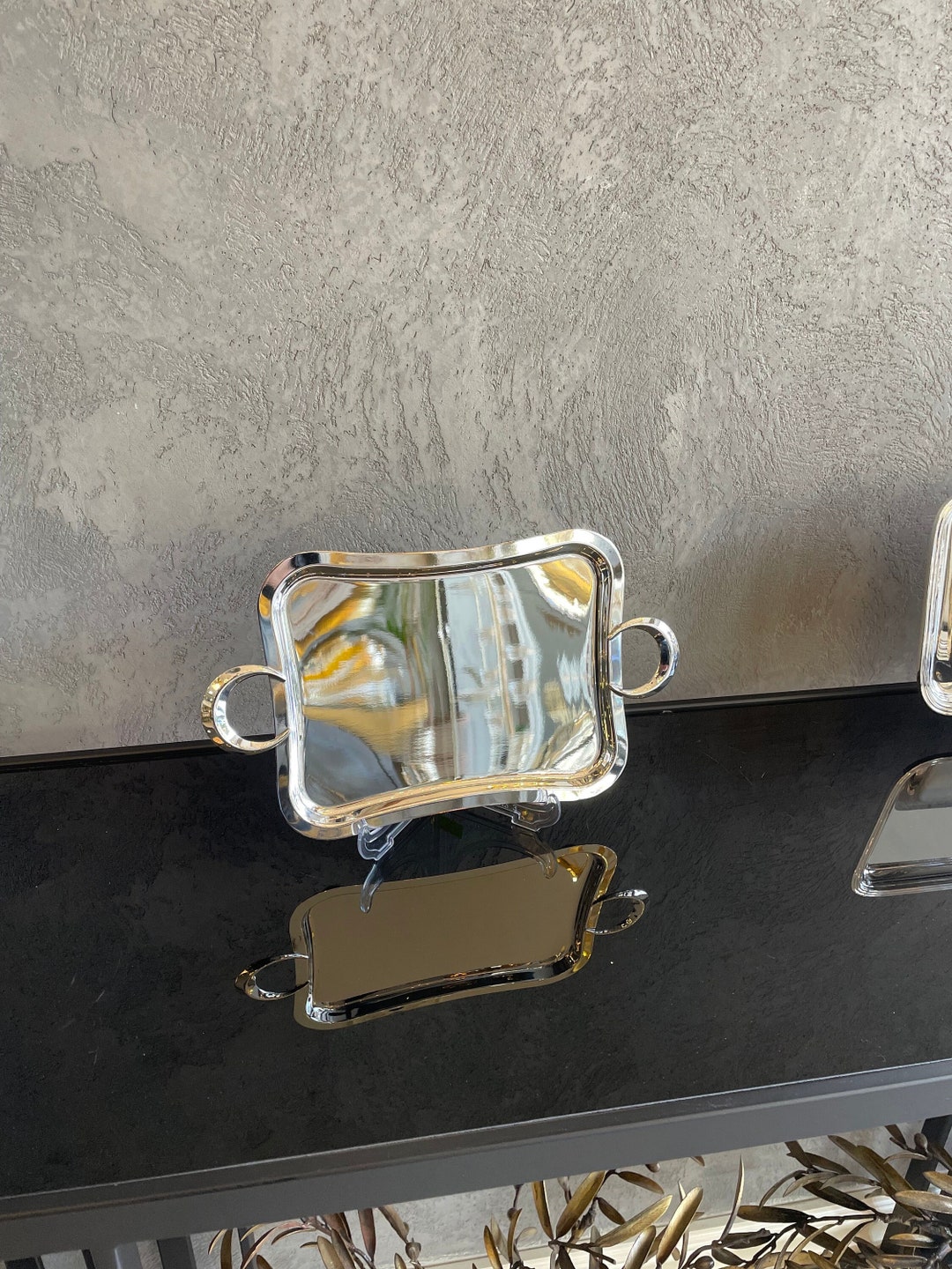 Rectangular Tray, Serving Tray, Coffee Cup Tray, Brass Tray, Decorative ...