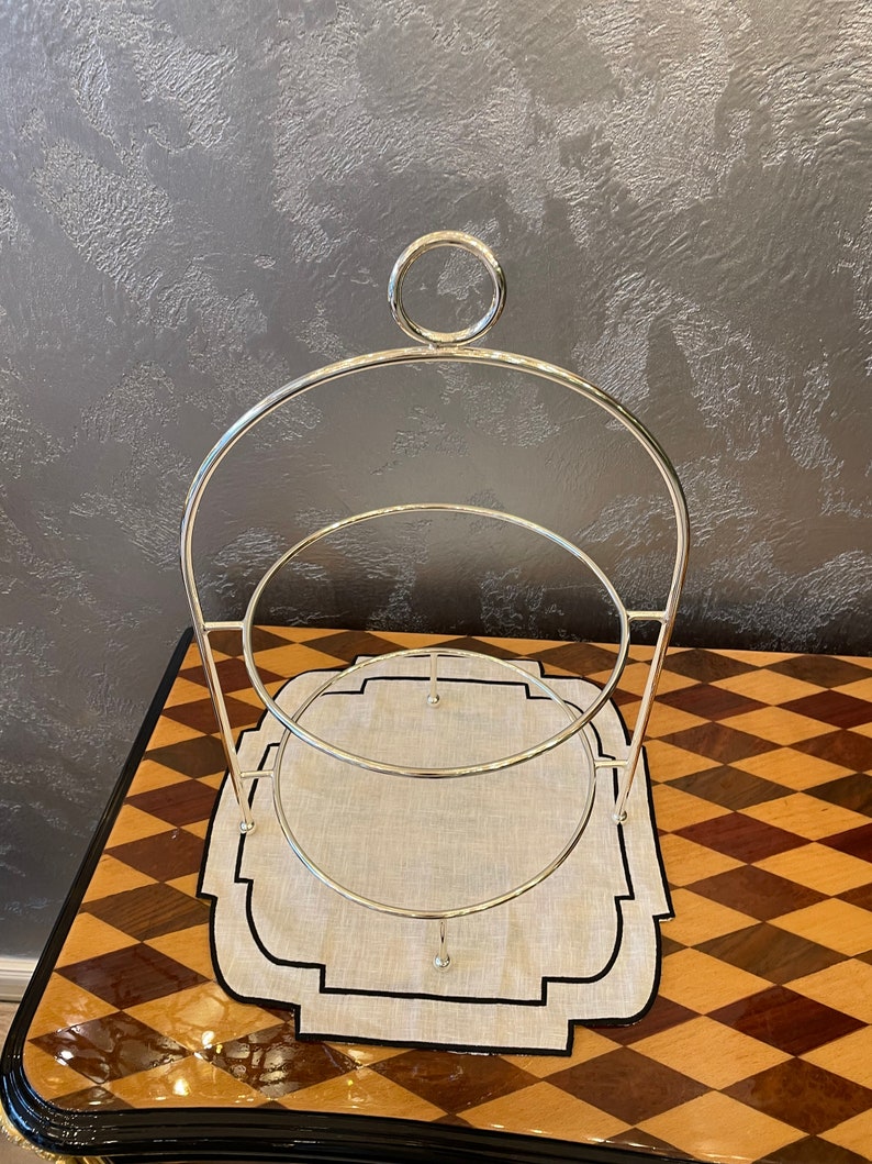 2-tiers Stand Where You Can Present Your Dinner Plates 2 - Etsy