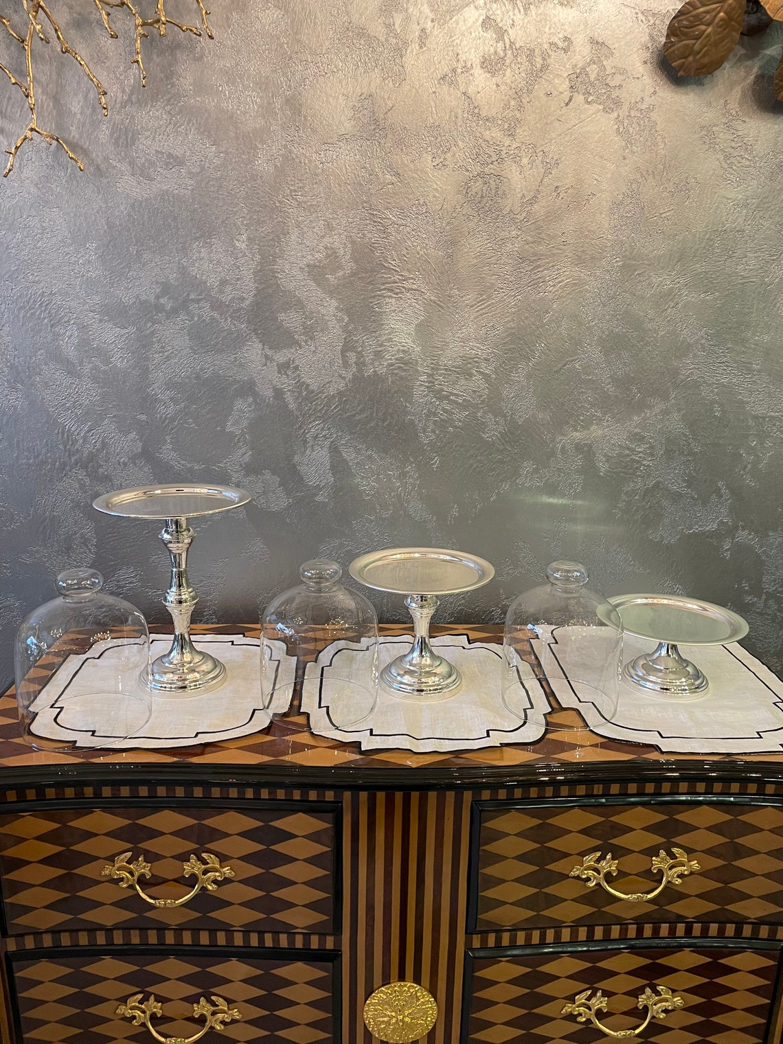 3 Pcs Tray Stand Serving Tray Booth Gold Cake Stand | Etsy