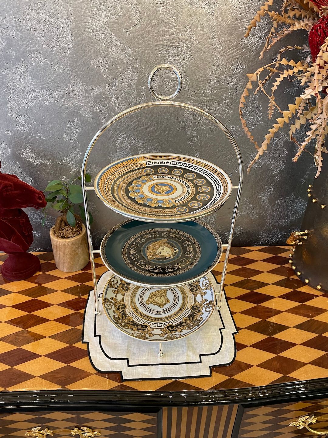 3-tiers Stand Where You Can Present Your Dinner Plates - 3 Tiers Dinner ...