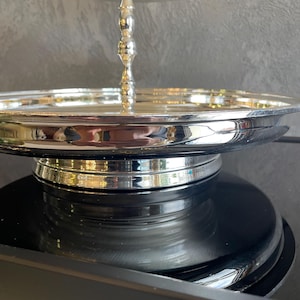 Silver Plated Three Tier Stand for Cookies, Cakes and Desserts ...
