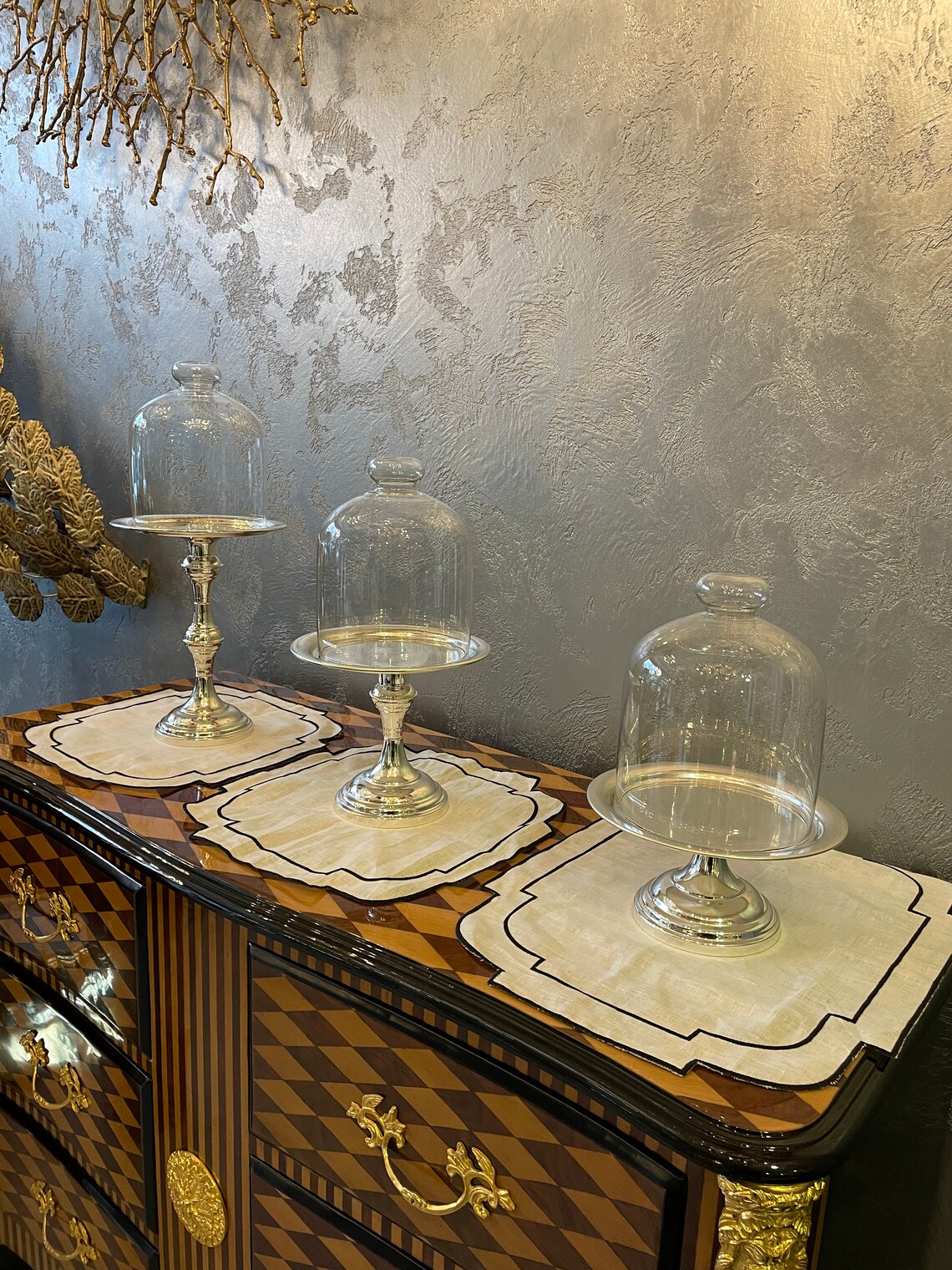 3 Pcs Tray Stand Serving Tray Booth Gold Cake Stand | Etsy