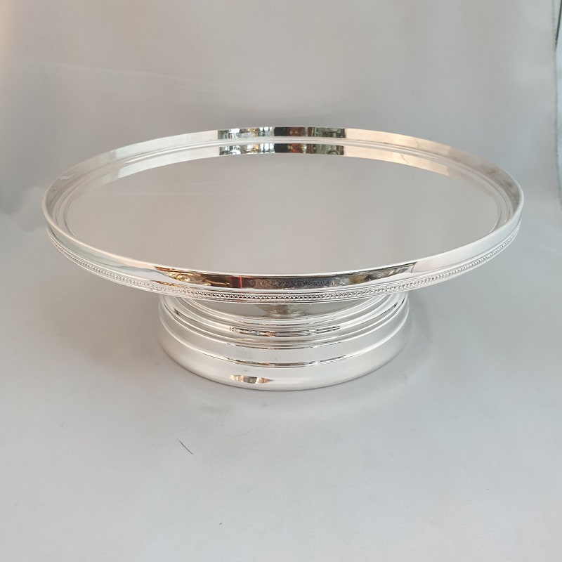 Silver Cake Stand - Etsy