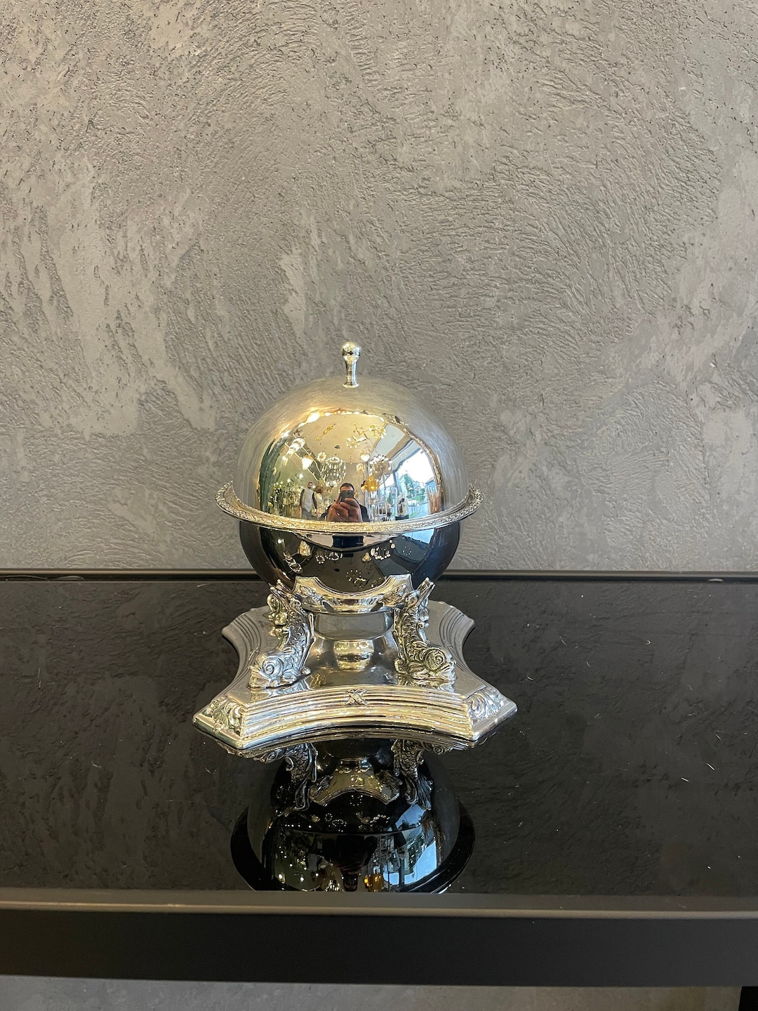 Silver Plated Stand Where You Can Present Your Caviar, Butter, Honey ...