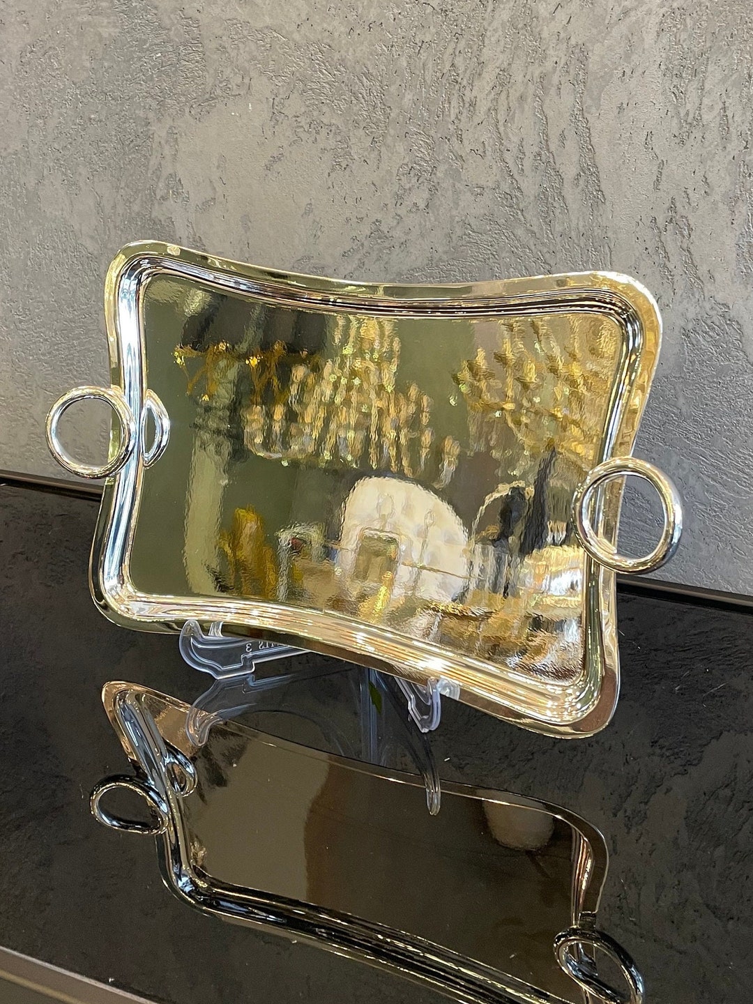 Rectangular Tray, Serving Tray, Coffee Cup Tray, Brass Tray, Decorative ...