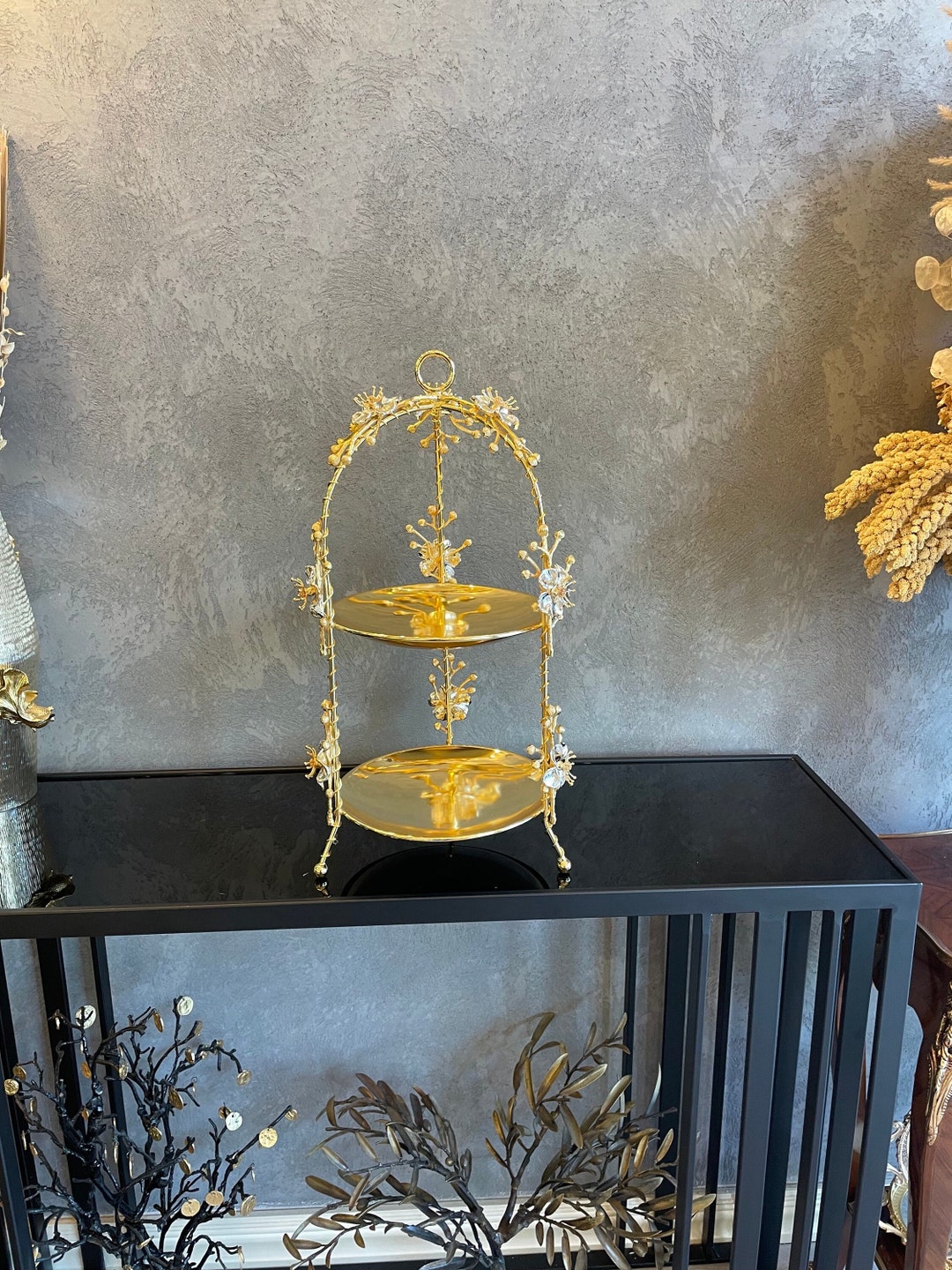 Elegant 2-tier Tray Stand,cake Stand - Elevate Your Snacks ...