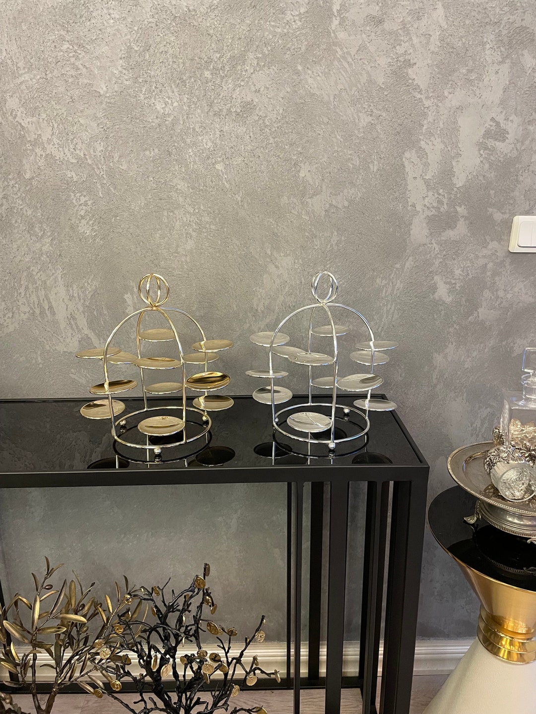 Macaron Stand, Candy Buffet, Rice Macaroon Stand, Table Decoration ...