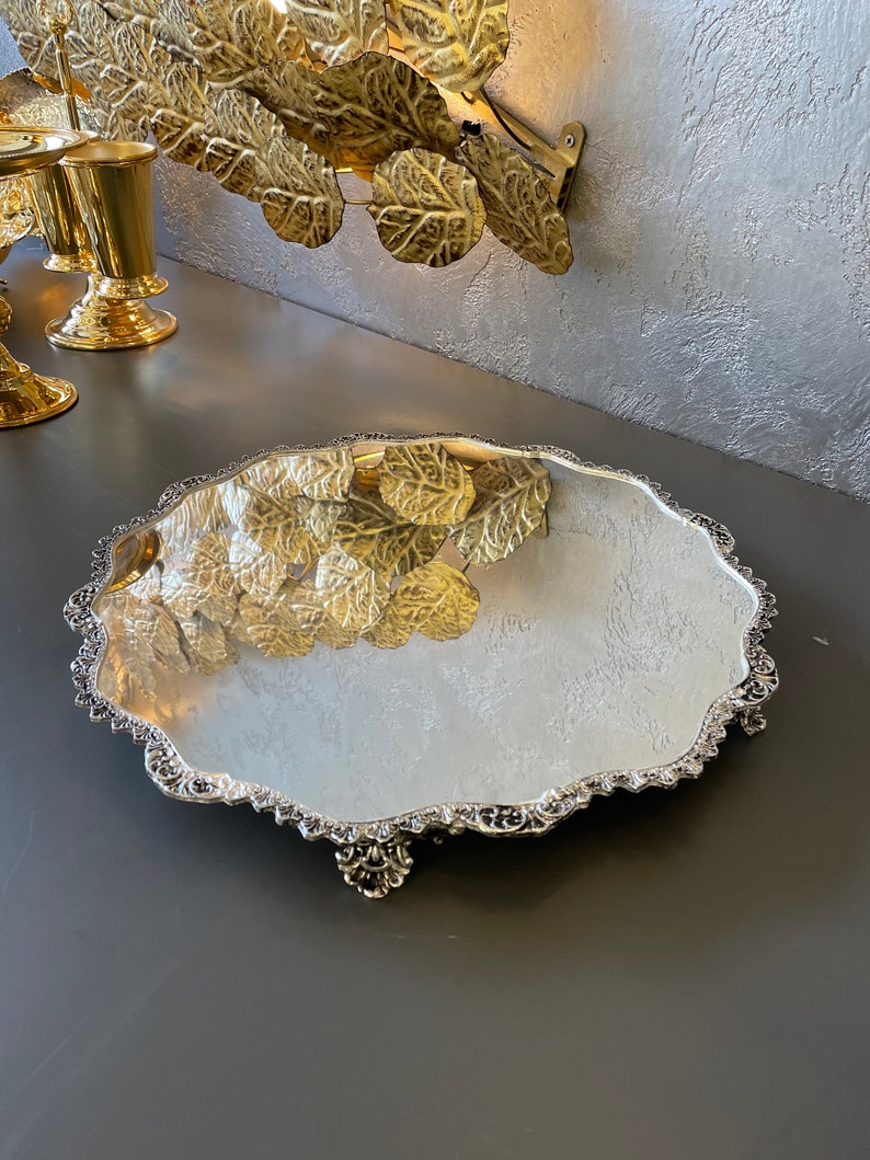 Silver Cake Stand, Wedding Cake Stand, Birthday Cake Stand, Martha ...