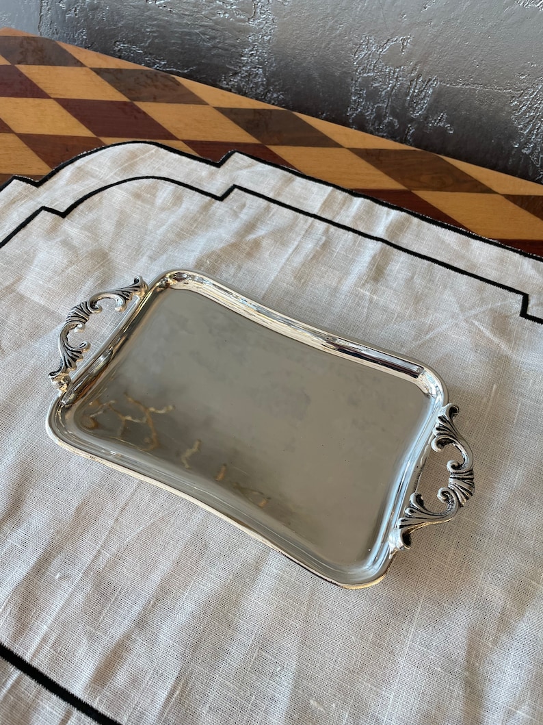 Rectangular Tray, Serving Tray, Coffee Cup Tray, Brass Tray, Decorative ...