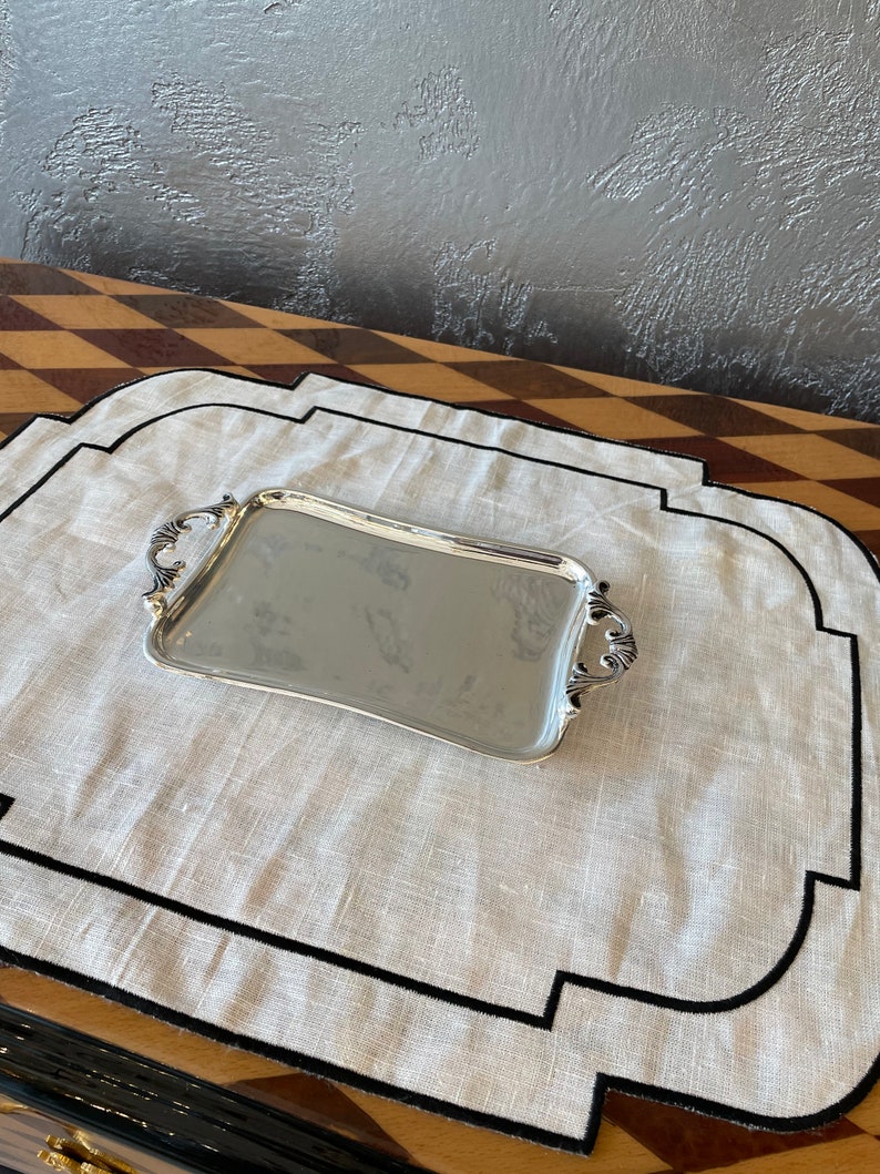 Rectangular Tray, Serving Tray, Coffee Cup Tray, Brass Tray, Decorative ...