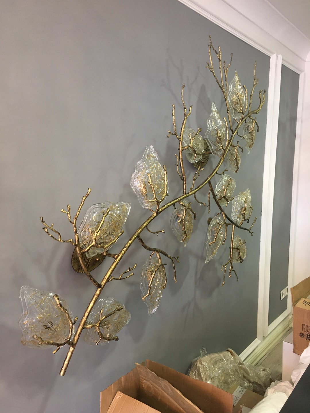 Lighting, Wall Lighting, Leaf Pattern Lighting, Rustic Lighting ...