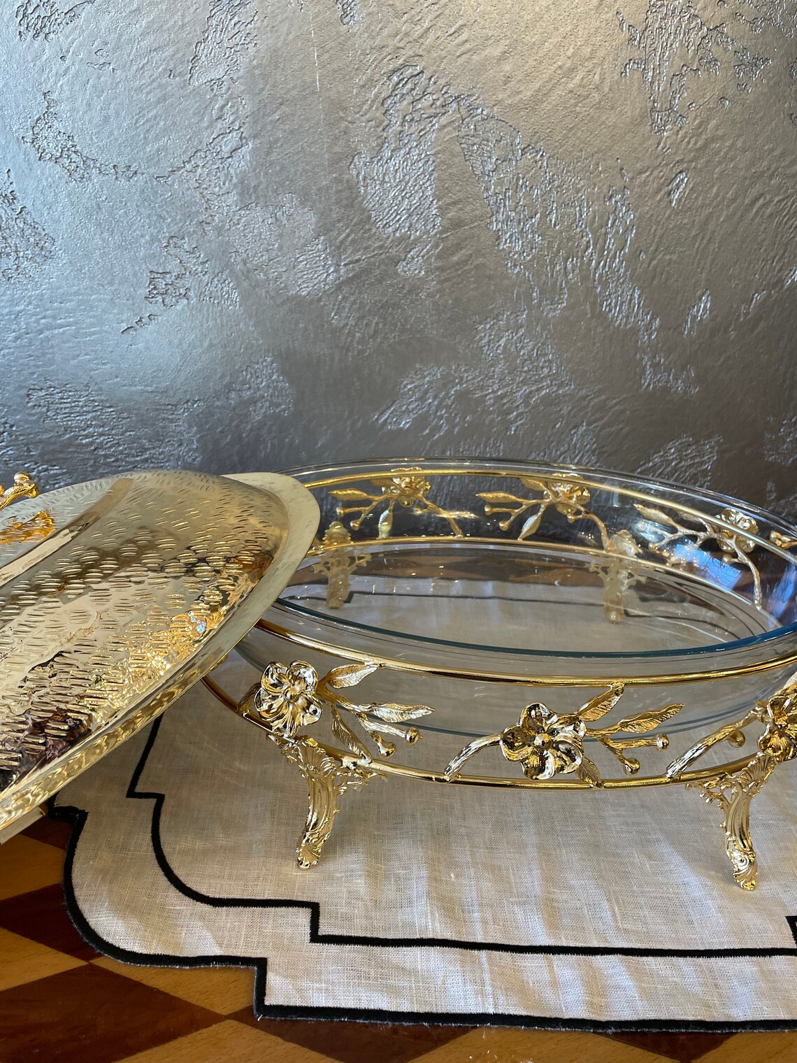 Chafing Food Warmer, Silver Plated Buffet, Gold Buffet Sets, Round ...