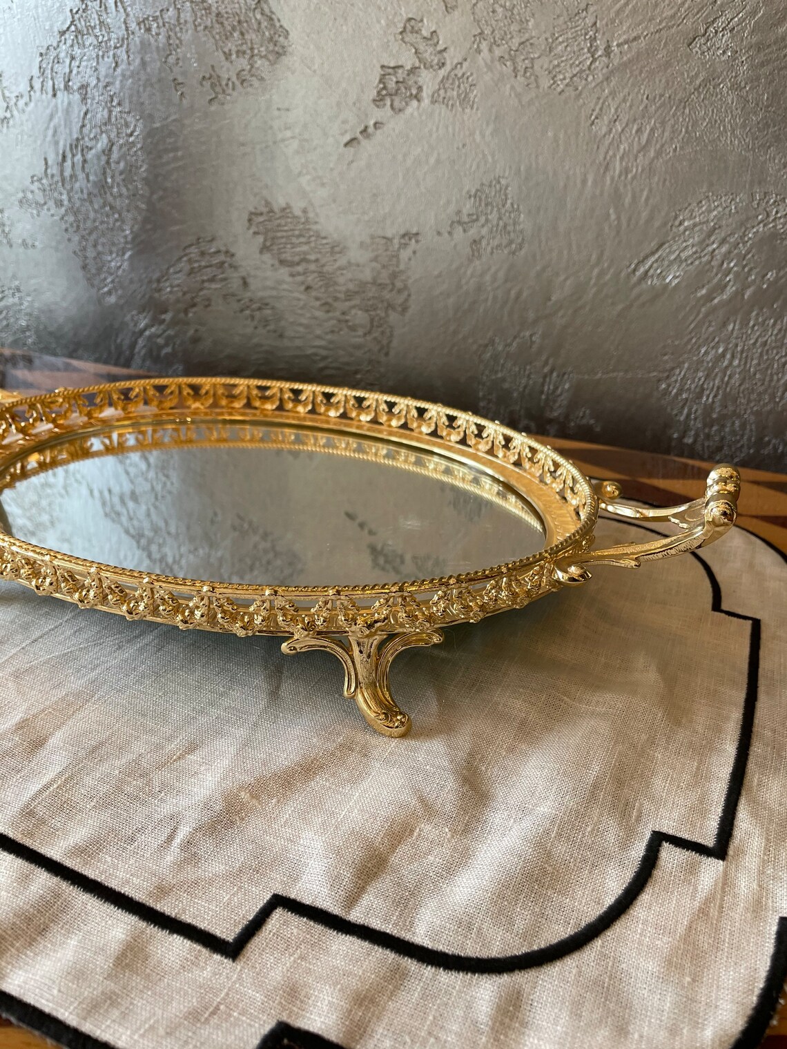 Rectangular Tray Serving Tray Coffee Cup Tray Brass Tray - Etsy