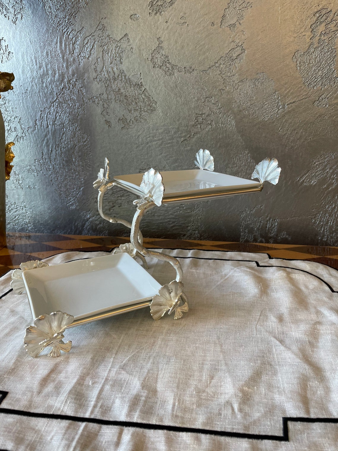 2-tier Tray Stand Cake Stand 2-tier Serving Tray Tier - Etsy