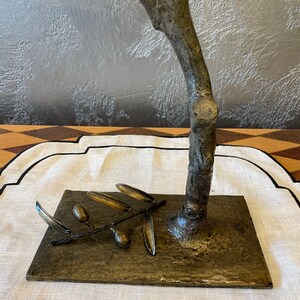 Olive Tree - Bronze Brass Olive Tree - Tumbled Olive Tree - Metal Olive ...