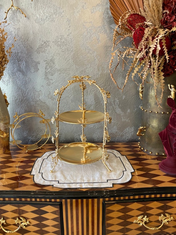 2 Tier Tray Stand Cake Stand 2 Tier Serving Tray Tier - Etsy