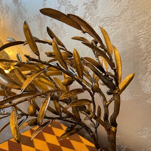 Olive Tree - Bronze Brass Olive Tree - Tumbled Olive Tree - Metal Olive ...