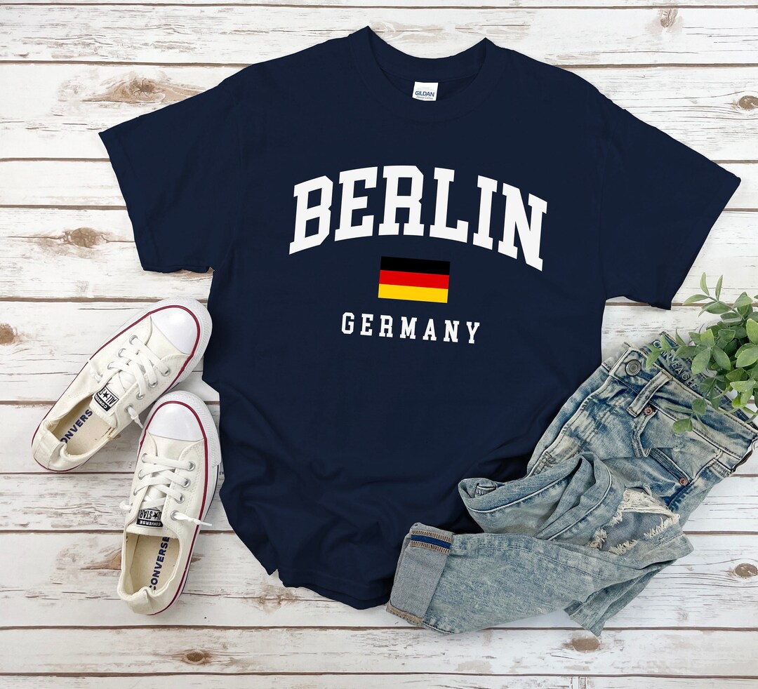 Berlin Shirt, Country Flag Logo Germany Tshirt, Cozy Berlin Tee Unisex ...