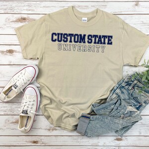 Custom University Shirt, Varsity Outlined University Tshirt ...