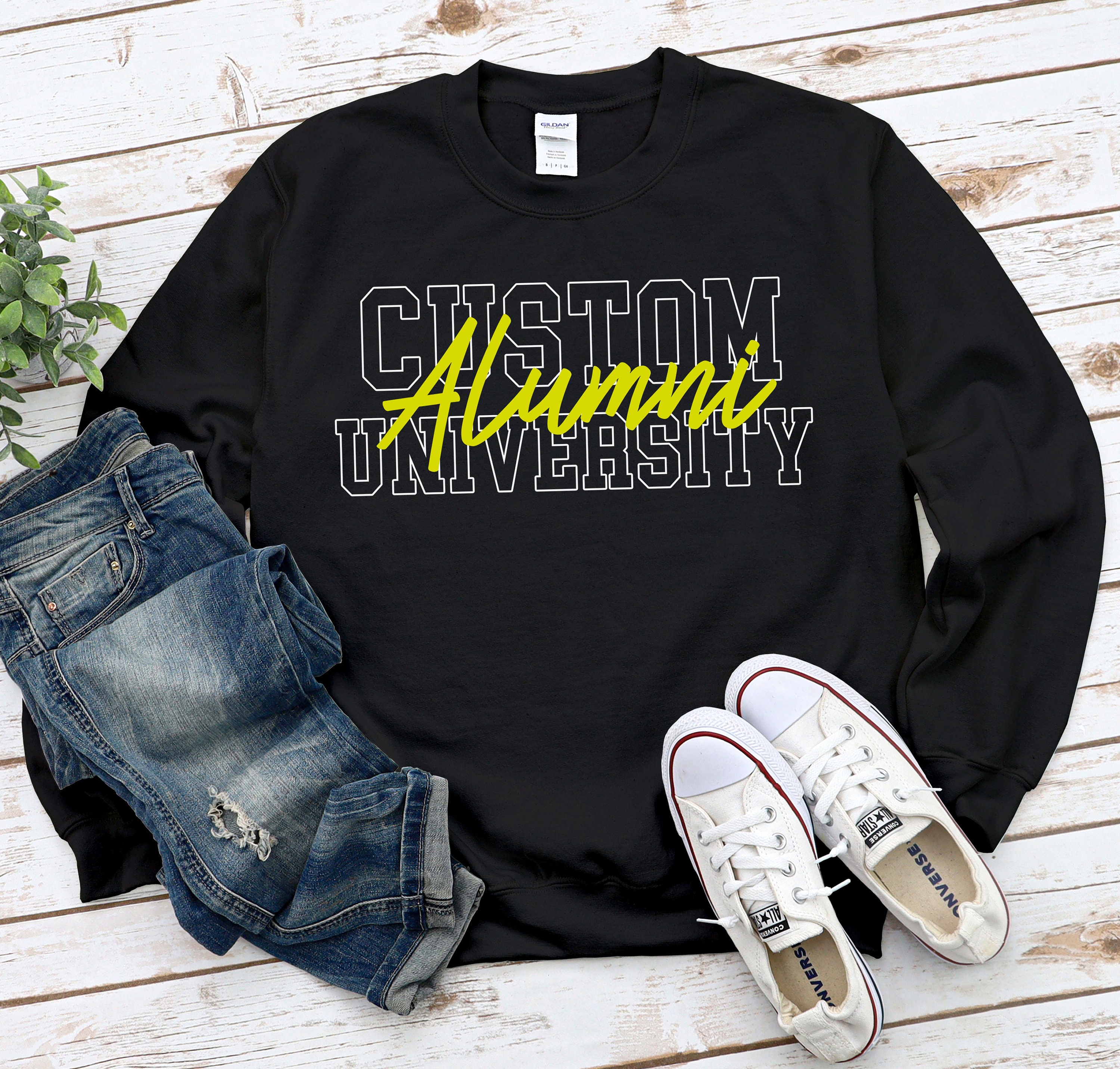Custom Alumni University Sweatshirt: Unisex Cotton Crewneck - Etsy