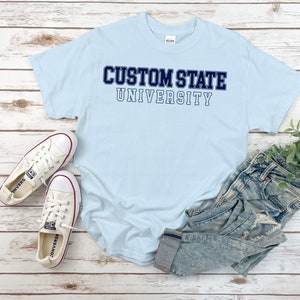 Custom University Shirt, Varsity Outlined University Tshirt ...