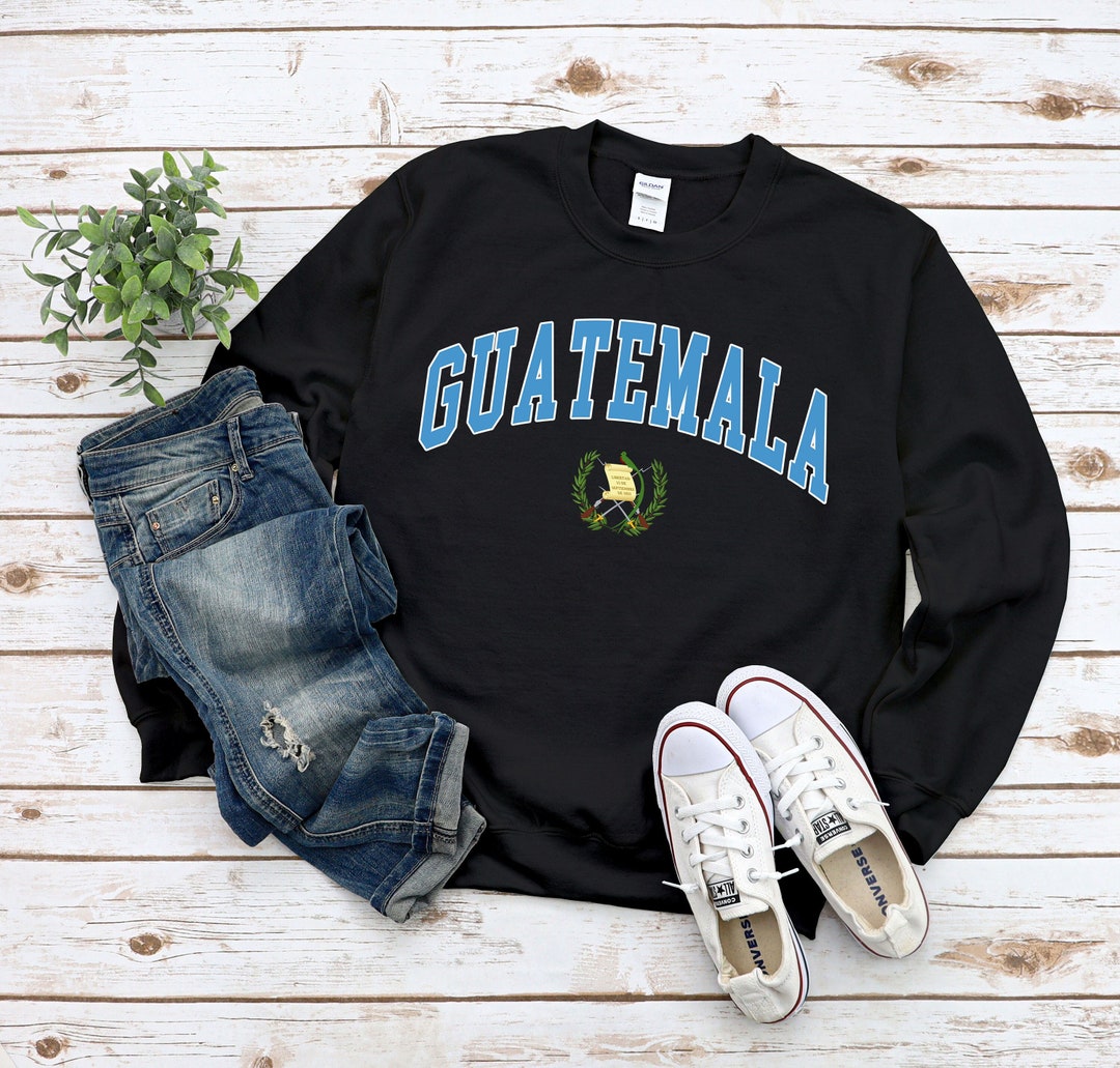 Guatemala Sweatshirt, Coat of Arms of Guatemalan Sweater, Cozy Crewneck ...