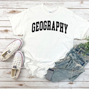 Geography Shirt: College Student Tee, Unisex Cotton Top - Etsy