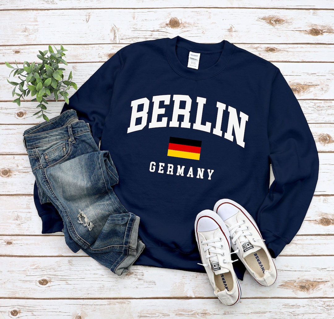 Berlin Sweatshirt, Country Flag Logo Germany Sweater, Cozy Berlin ...