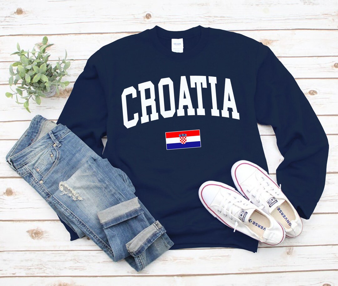 Croatia Sweatshirt, Cool Comfort Croatia Flag Sweater, Croatian ...