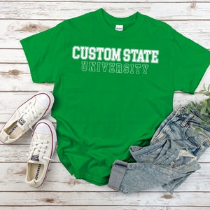 Custom University Shirt, Varsity Outlined University Tshirt ...
