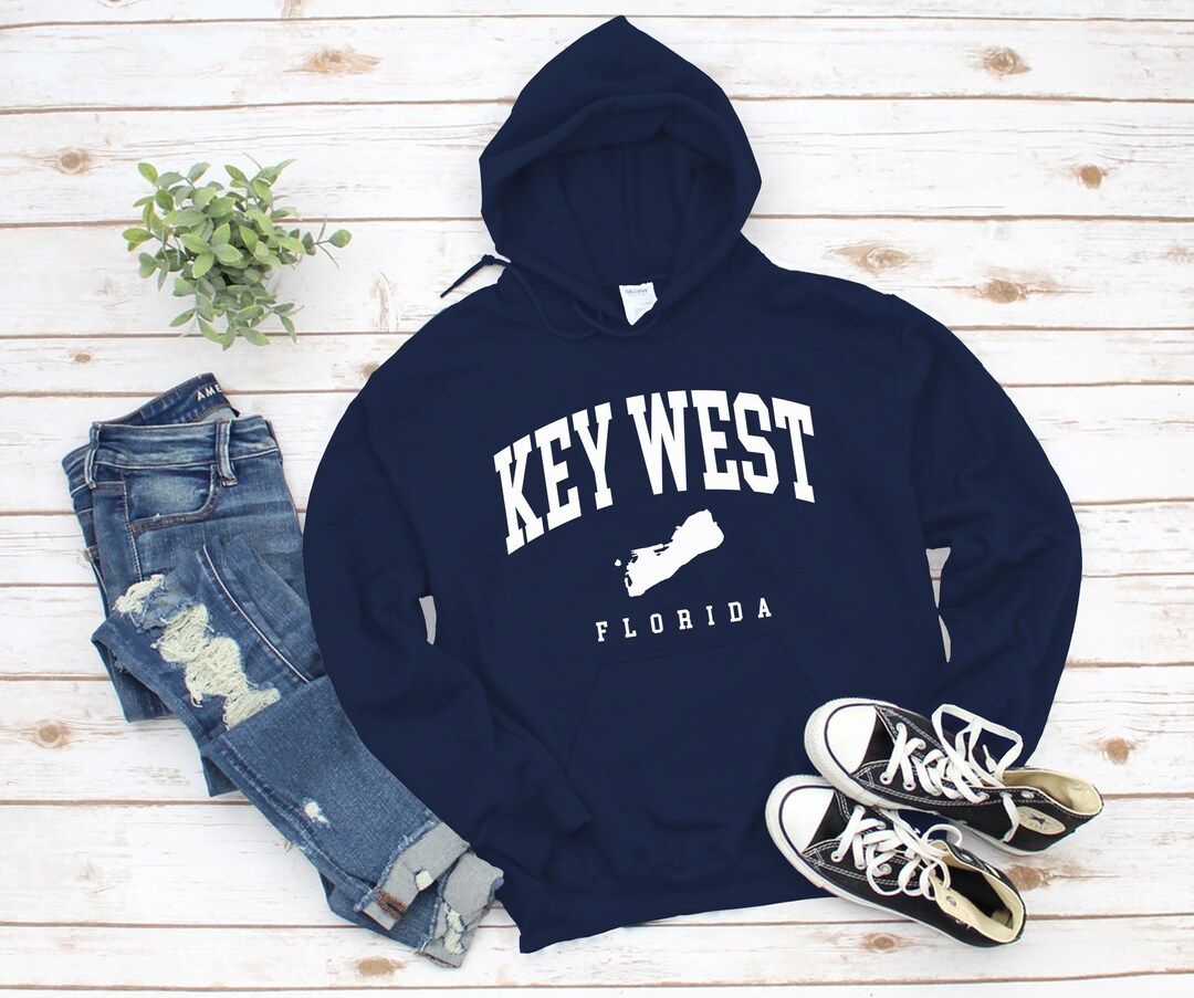 Key West Hoodie Sweatshirt, Cool Comfort Key West Island Sweater, Key ...