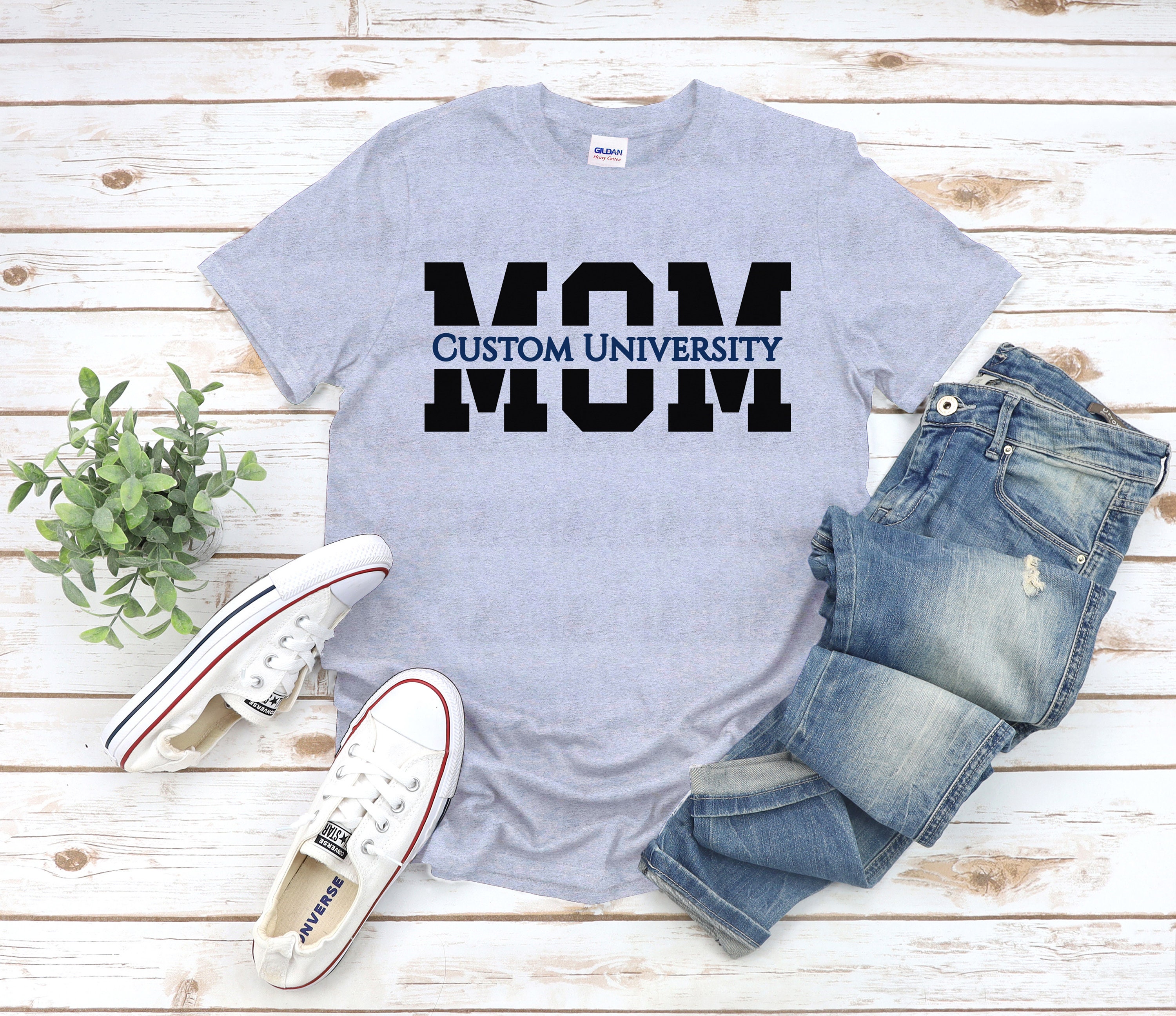 Custom Mom University Shirt: Proud College Mom Tee - Etsy