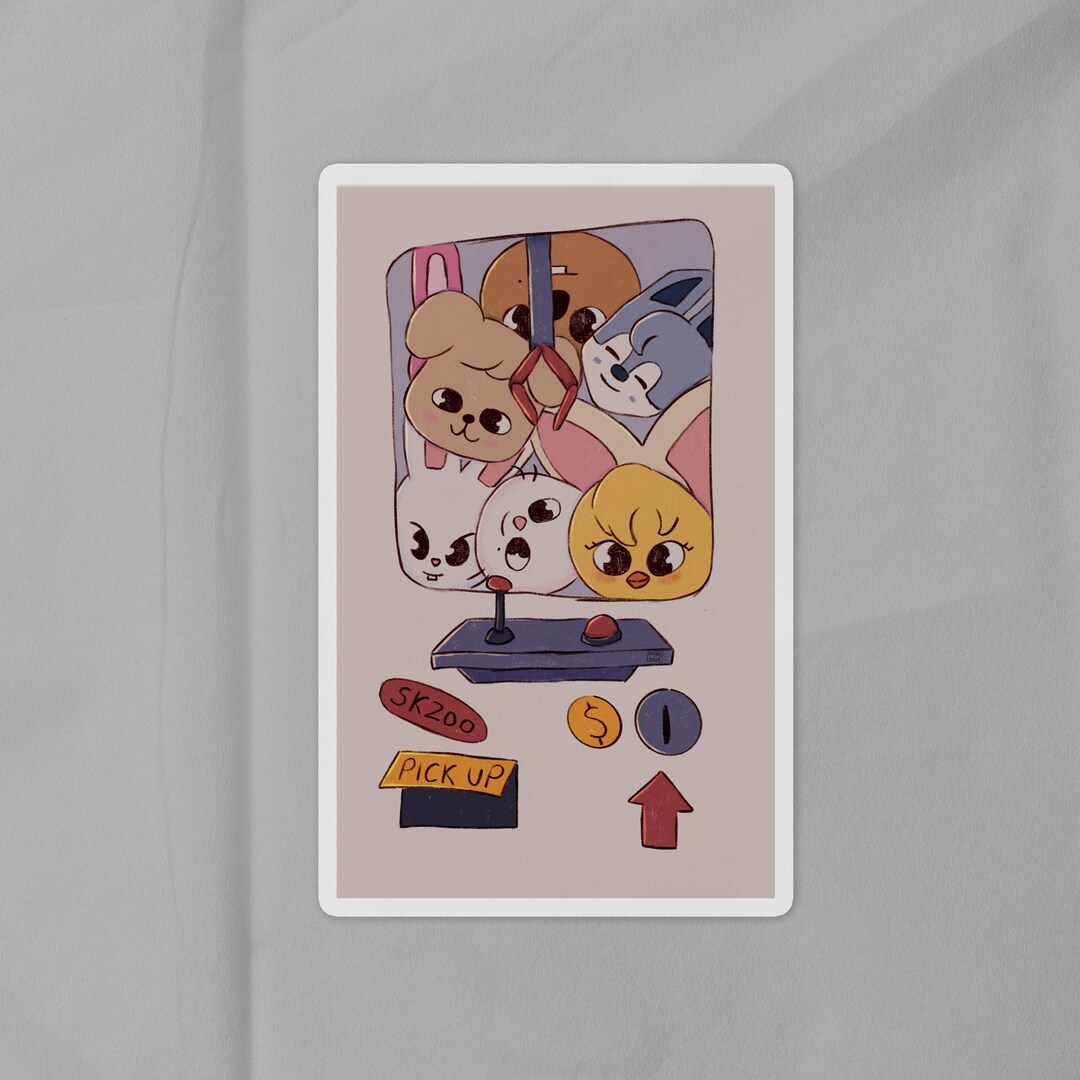 Stray Kids Skzoo Game Illustration Stray Kids Skzoo Sticker - Etsy