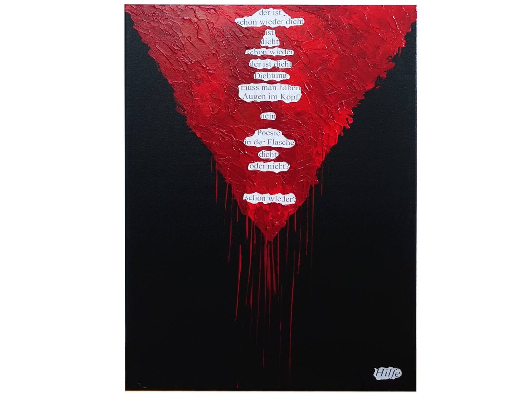 Modern Mural, Abstract Painting, Painting With Saying, 50cm X70cm - Etsy