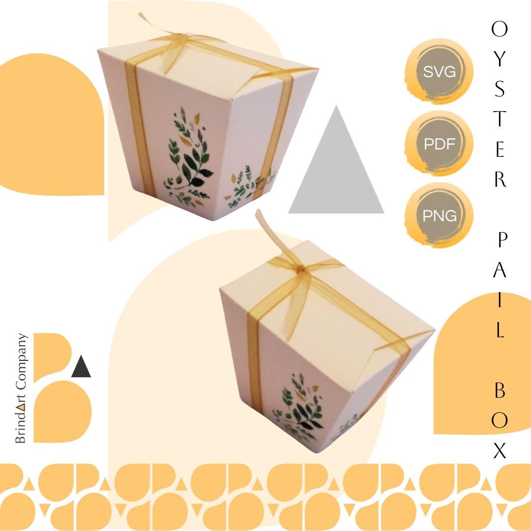 Create Stunning Packaging Oyster Pail Box Template, Chinesse Takeout ...