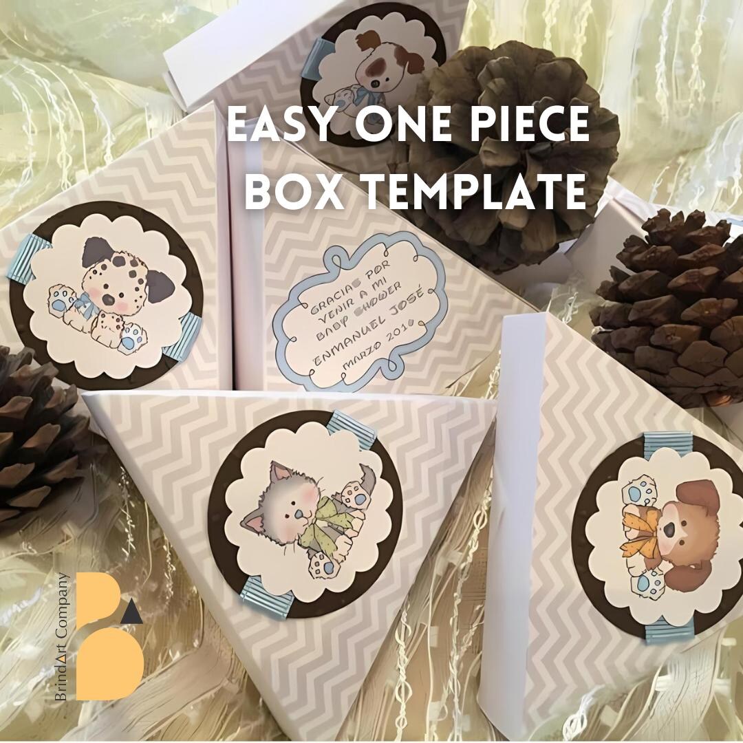 Baby Shower Favor Box Template, Baby Shower Favor Box, Baby Showers ...