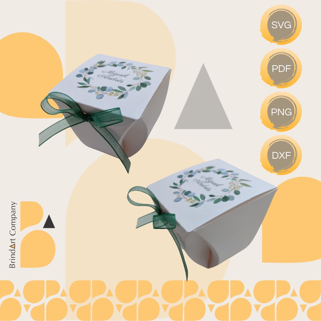 Pyramid Curve Box Template. Easy to Use. Hand Made, Cricut or Silouette ...