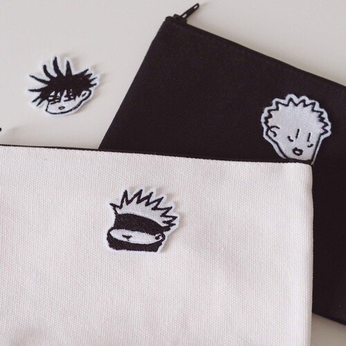 Anime 7 Characters Embroidery Zipper Pouch Animal Owls Fox - Etsy