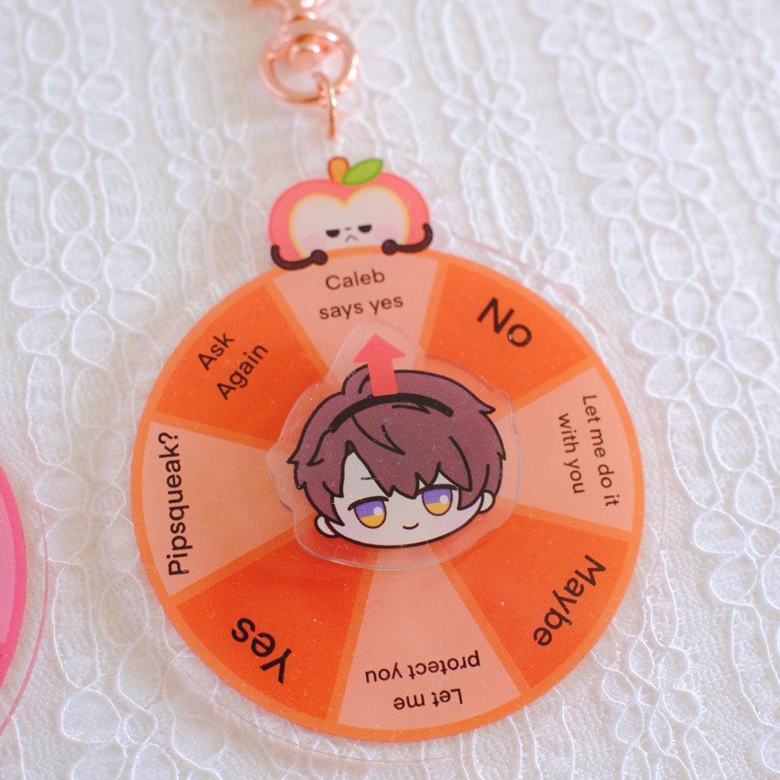 LADS Fan Art Ask Him Anything Spinner Keychain - Etsy