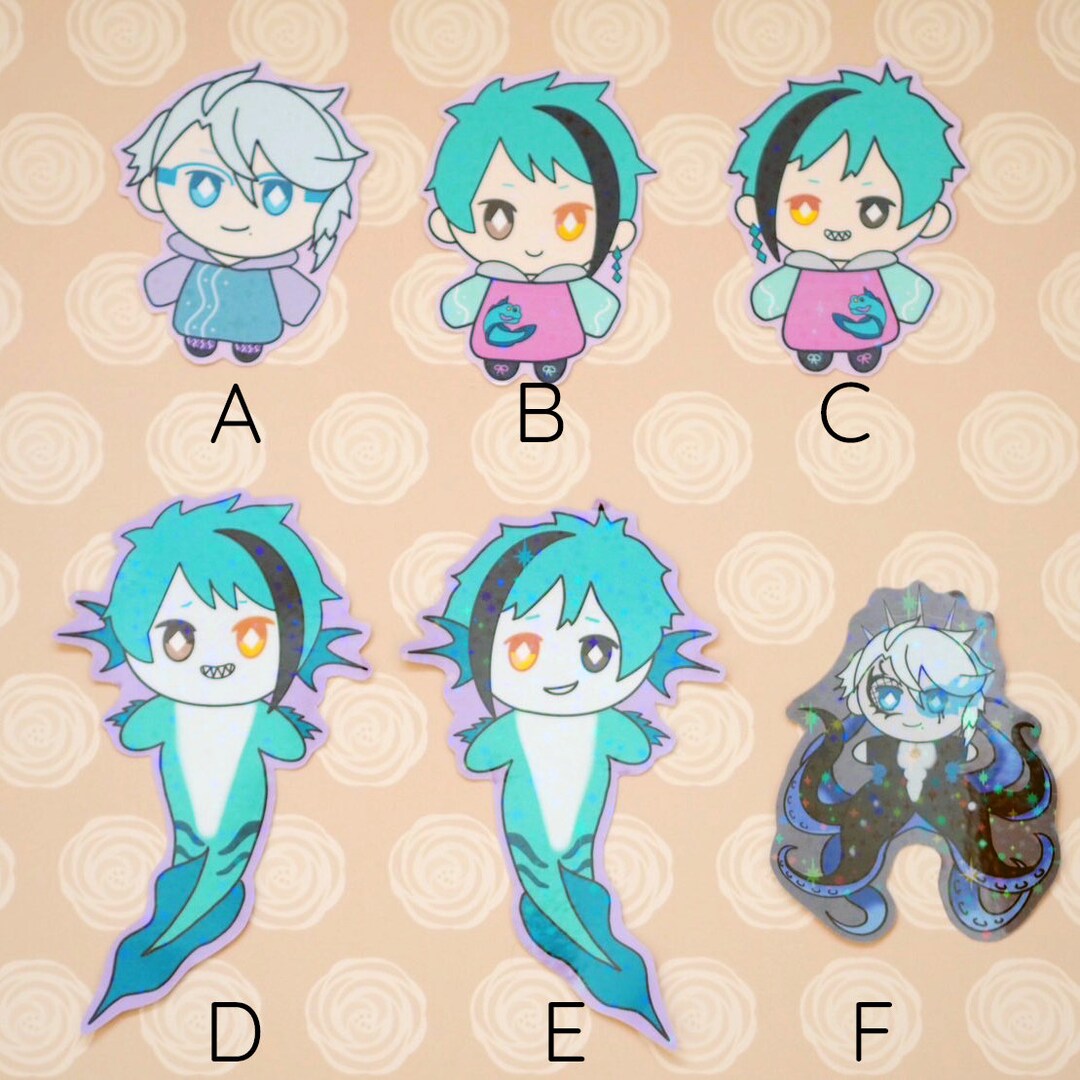 Twst Octavinelle Characters Fan Art Stickers - Etsy