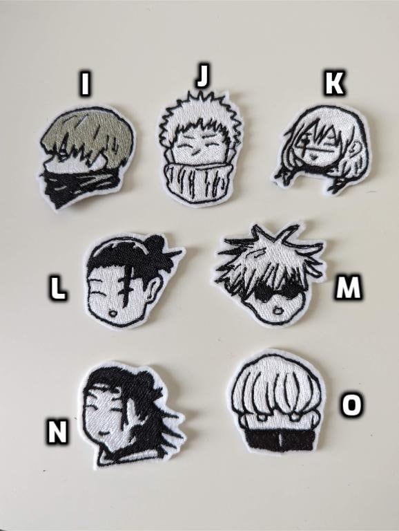 15 Characters Embroidery Anime Zipper Pouch Iron on Patch - Etsy Canada