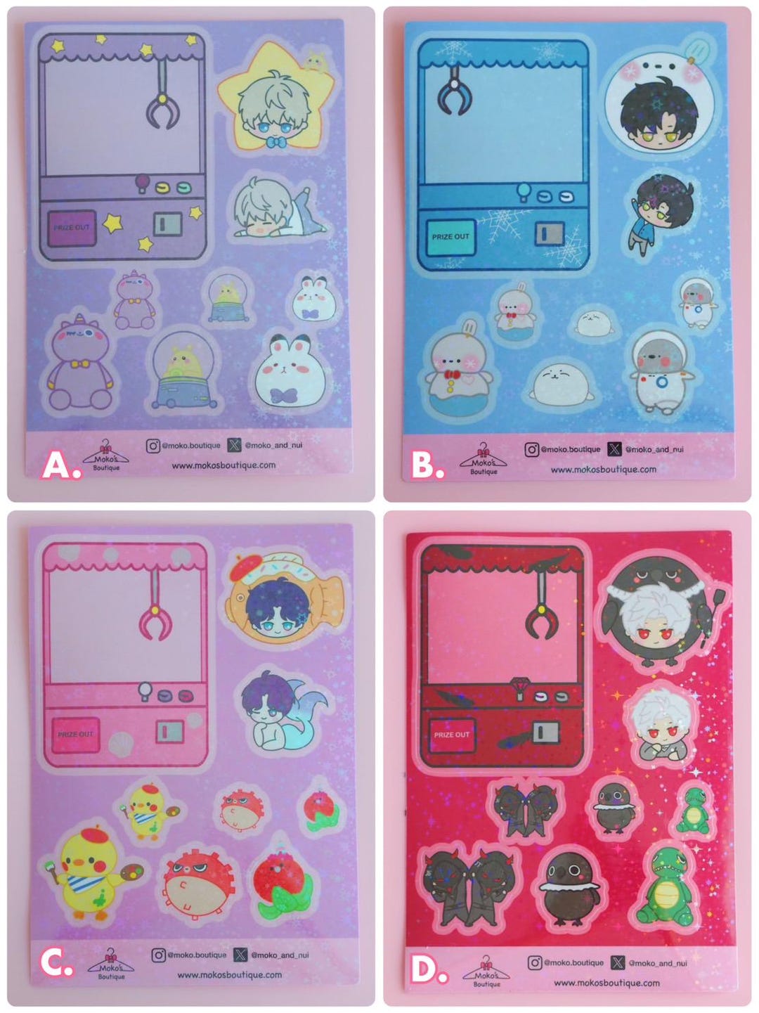 Love and Deepspace Fan Art Sticker Sheet - Etsy