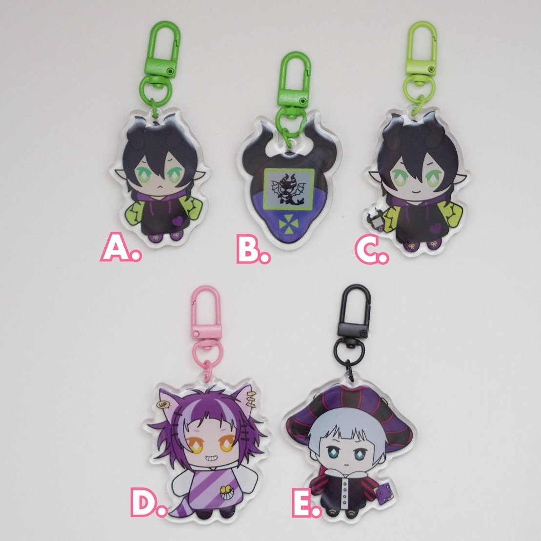 Twst Characters Fan Art Keychains - Etsy