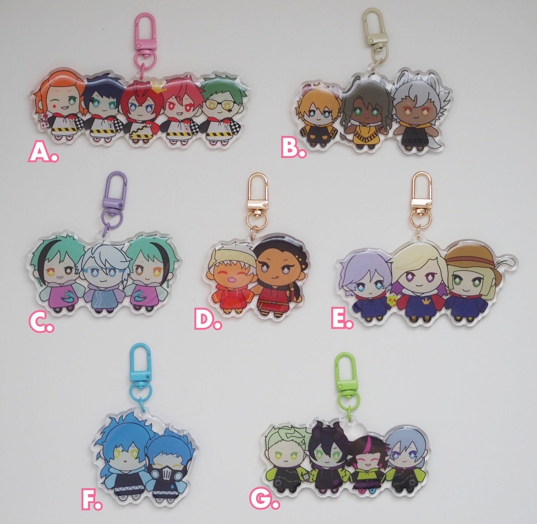 Twst Dorm Characters Fan Art Keychains - Etsy