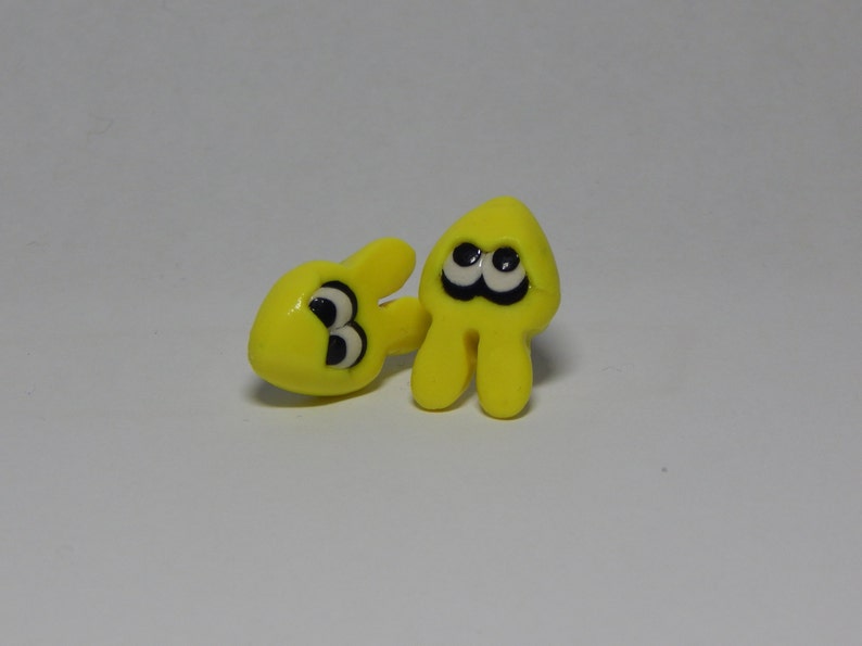 Splatoon-inspired Inkling Squid Polymer Clay Earrings - Etsy